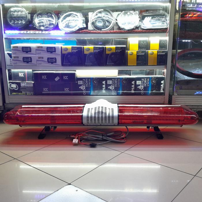 Jual LAMPU ROTATOR PATWAL STROBO POLISI/AMBULANCE 12 - 24 Volt - MERAH ...