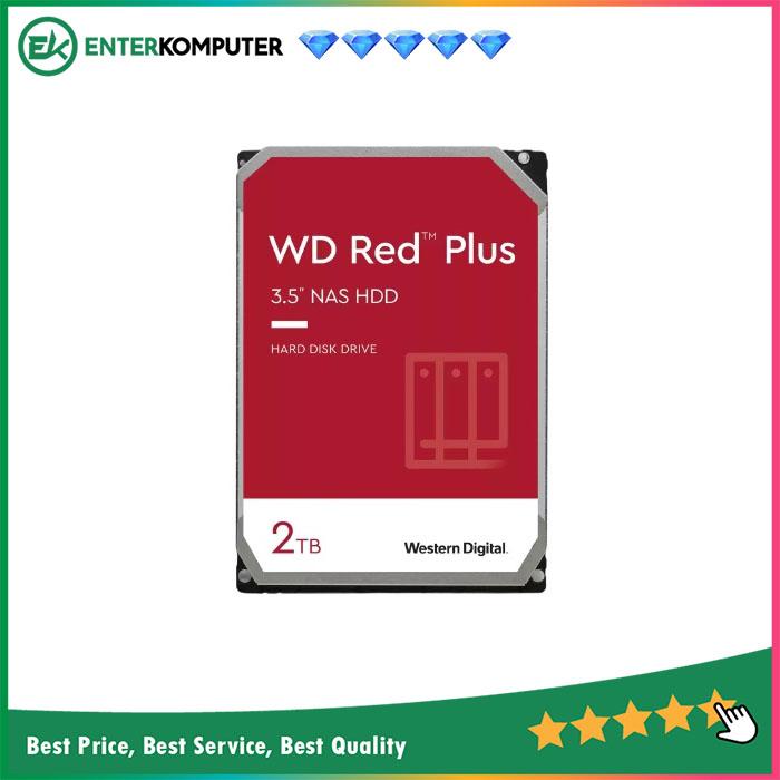 Promo WDC 2TB SATA3 64MB - Red Plus - WD20EFPX (For NAS) / Harddisk 2TB ...