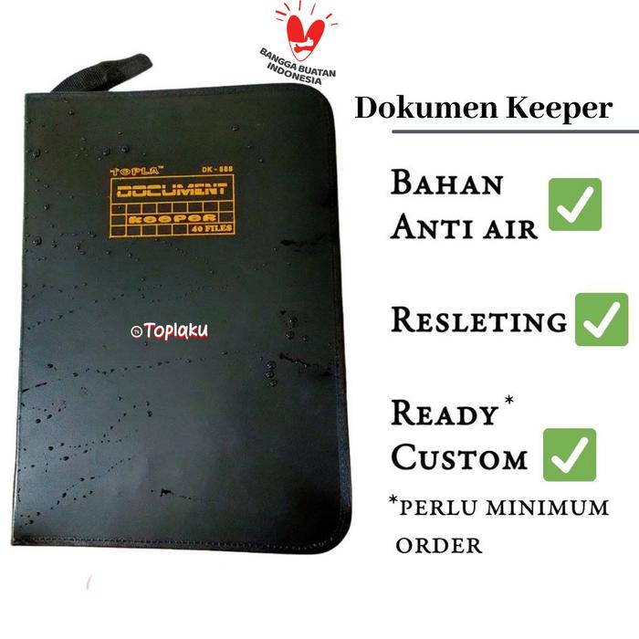 Jual Topla Map Dokumen Keeper 60 Files Resleting Anti Air Kulit ...