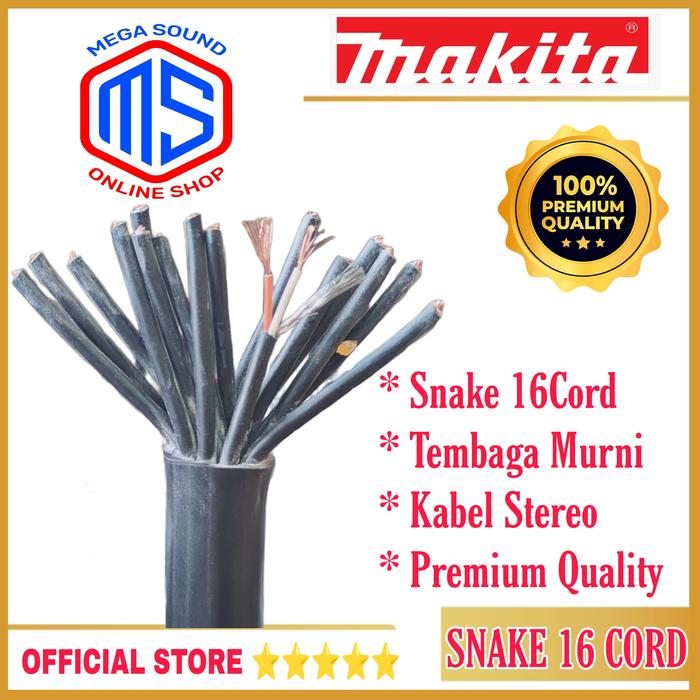Jual Makita Kabel SNAKE isi 16 Cable SNAKE 16Cord Tembaga 10meter - Jakarta Pusat - MegaSound ...