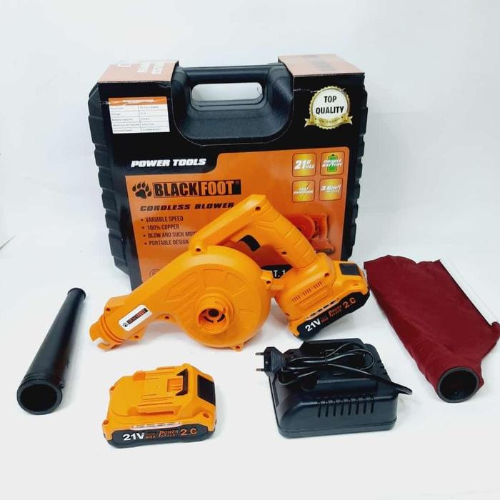 Jual Cordless Blower 21V 2.0Ah Blackfoot hand blower baterai 100%cooper ...