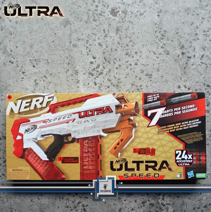 Promo NERF Ultra Speed Blaster Fastest firing Nerf with 24 Accustrike 2 ...