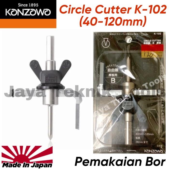 Jual Circle Cutter Kanzawa K 102 Pemotong Lubang Pelubang Lingkaran ...