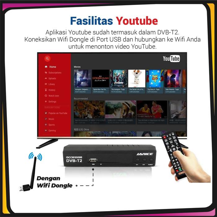 Jual Set Top Box Stb Dvb-t2 Wifi Accessgo Body Full Metal Bisa Tv ...