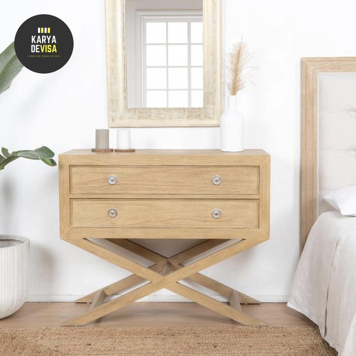 Jual Meja nakas minimalis kayu jati/nakas meja silang 2 laci/nakas jati ... Jual Meja nakas minimalis kayu jati/nakas meja silang 2 laci/nakas jati ...
