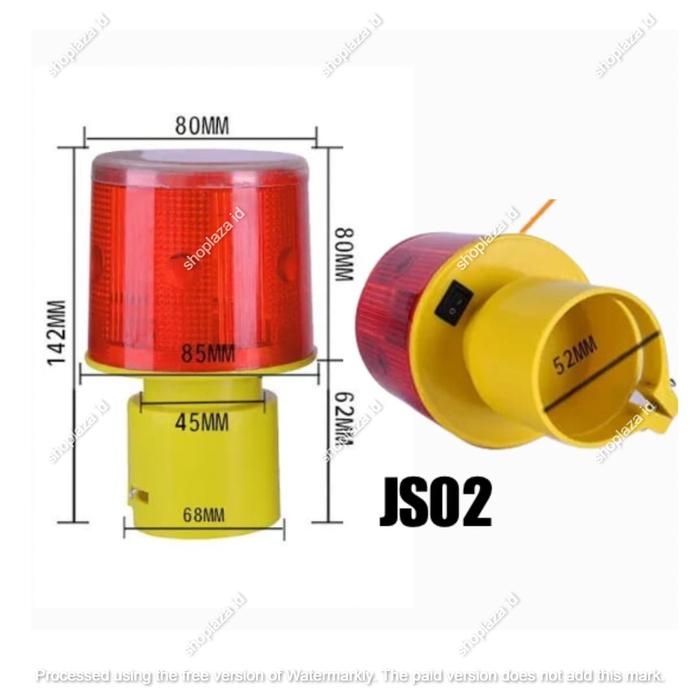 Jual Lampu Signal Tower Warning Light Solar Panel Wireless Lampu Proyek ...