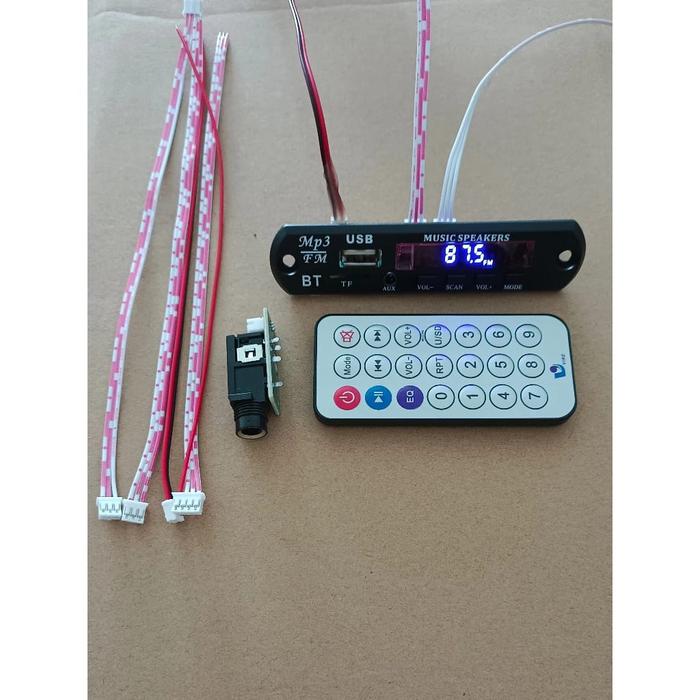 Jual Mp3 Kit Modul Bluetooth versi 5.0 USB AUX Fm Ridio plus karaoke ...