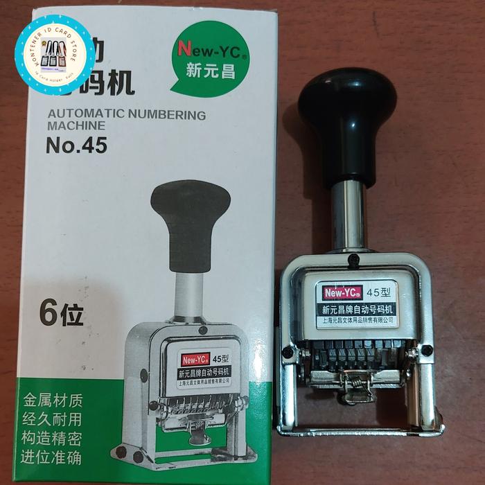 Jual Stempel Angka Otomatis 6 Digit Numbering Otomatis New Yc Stempel ...