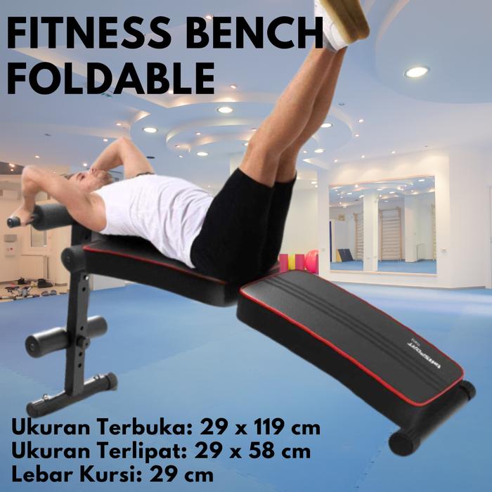 Jual Kursi Sit Up Fitness Bench Press Alat Latihan Situp Chair Gym ...