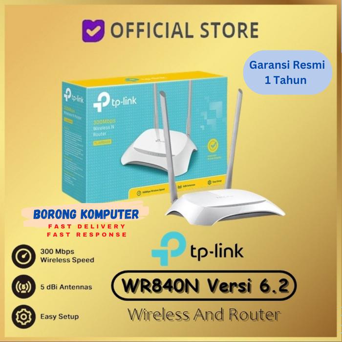 Jual TP-LINK TL-WR840N 300MBps Wireless Router TL WR840N TLWR840N ...
