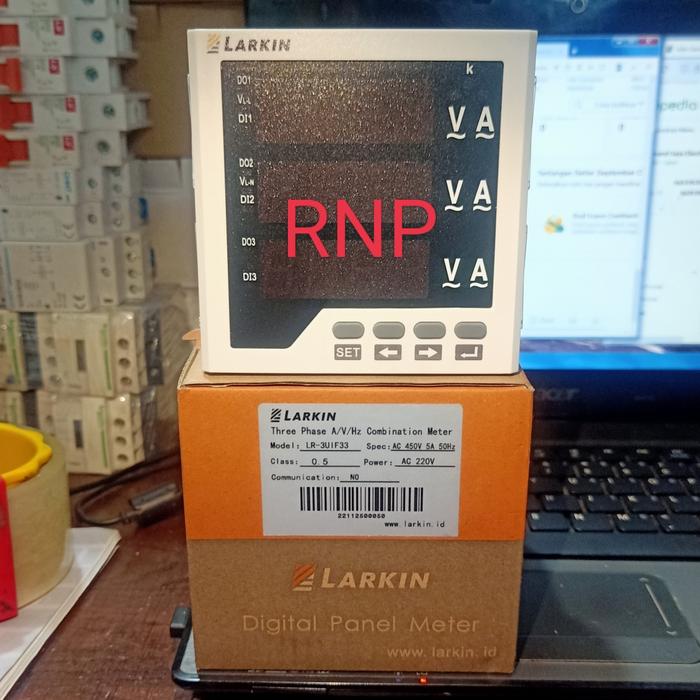 Jual Digital panel meter larkin LR-3UIF33 3 phase 3 row Amper Volt Hz - Jakarta Pusat - RNP ...