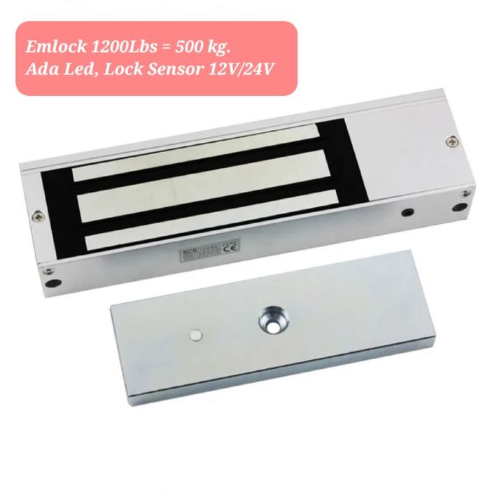 Jual EmLock 1200 lbs tanpa Breket | Emlock 1200 lbs Magnetic Lock 500 ...