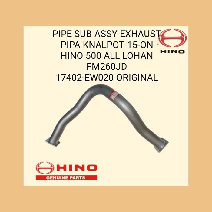 Jual EXH PIPE ASSY HINO 500 LOHAN FM260JD PIPA KNALPOT 15ON 17401-EW020 ...
