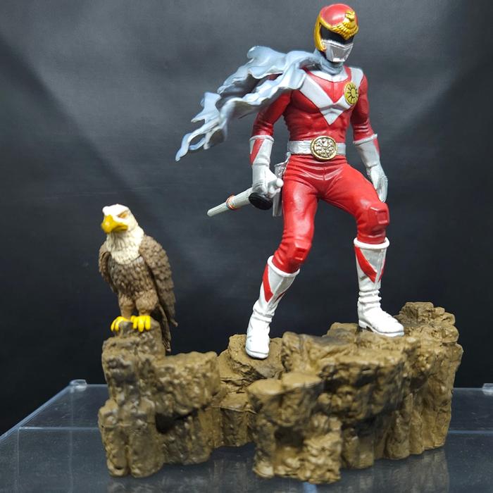 Jual strike solid sentai sun vulcan red vuleagle & eagle bandai rare ...