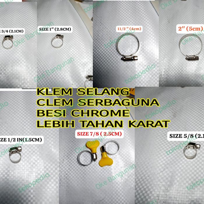 Jual klem selang / clem selang air / klem selang gas / clem selang gas ...