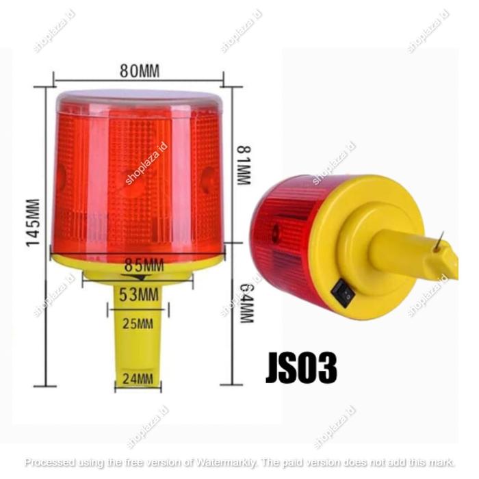 Jual Lampu Signal Tower Warning Light Solar Panel Wireless Lampu Proyek ...