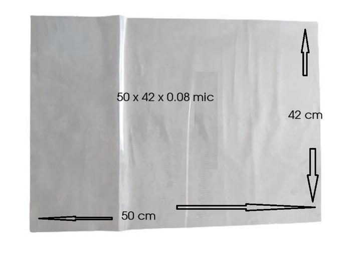 Jual Plastik Bening Pe 50 x 42 x 80 mic - 1 kg - Jakarta Barat ...