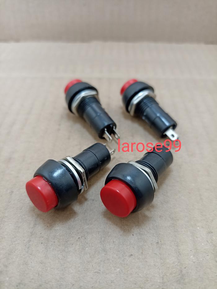 Jual Saklar Push On Bulat Swith Push Button Tombol Merah - Jakarta ...