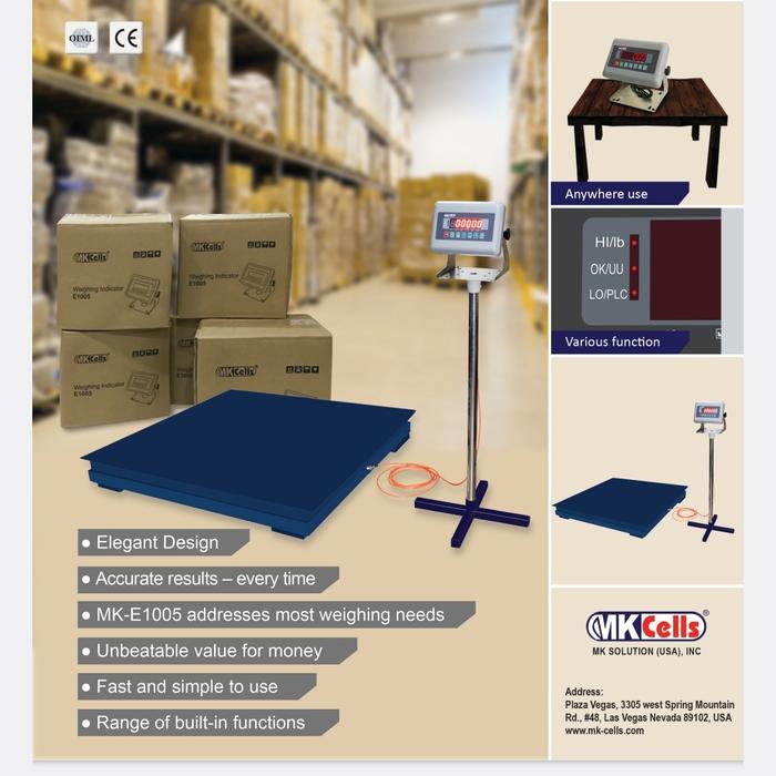Jual Floor scale MK CELL E1005 UKURAN 1,2M X 1,2M KAPASITAS 1500KG X 0.1KG - Jakarta Barat - PT ...