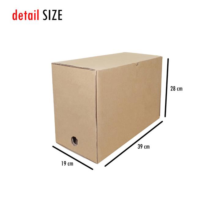Jual Box file organizer 39x19x28 cm box file sablon arsip tebal dus ...