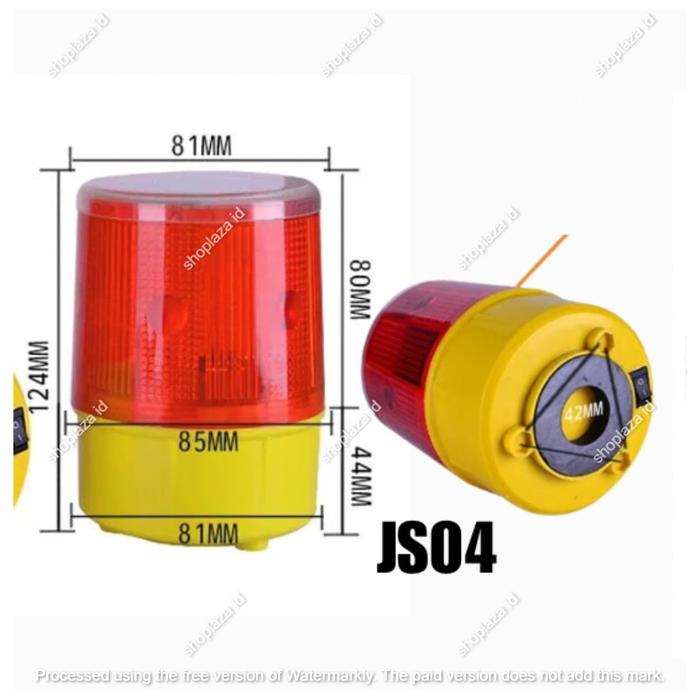 Jual Lampu Signal Tower Warning Light Solar Panel Wireless Lampu Proyek ...