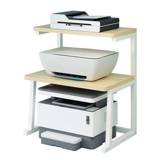Jual Printer Stand - Meja Printer Kayu Jati dengan Besi Putih Tema ...