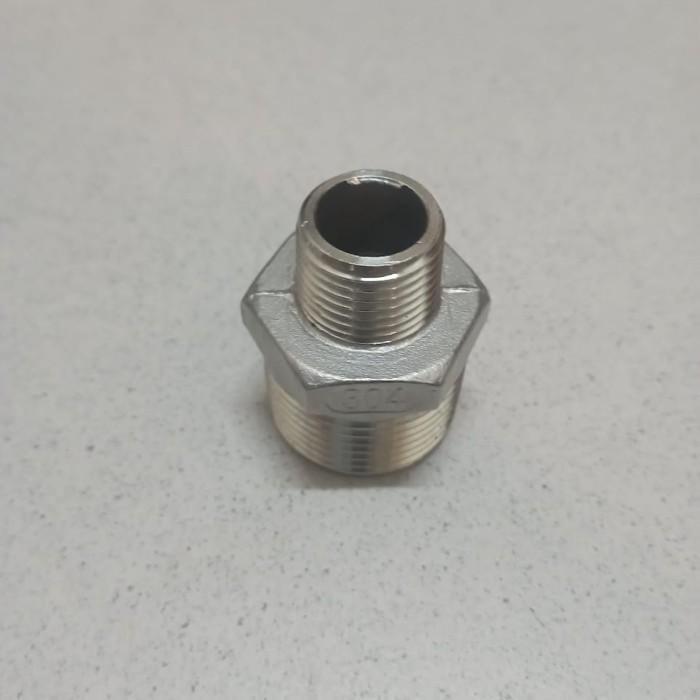 Jual Double Nepel Reducer Stainless 1" inch x 3/8" inch - Jakarta Barat ...