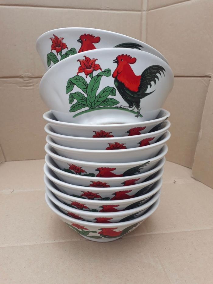 Jual Mangkok Mie Bakso Keramik Ayam Jago 7 inch 1 lusin 12 pcs - Kota ...