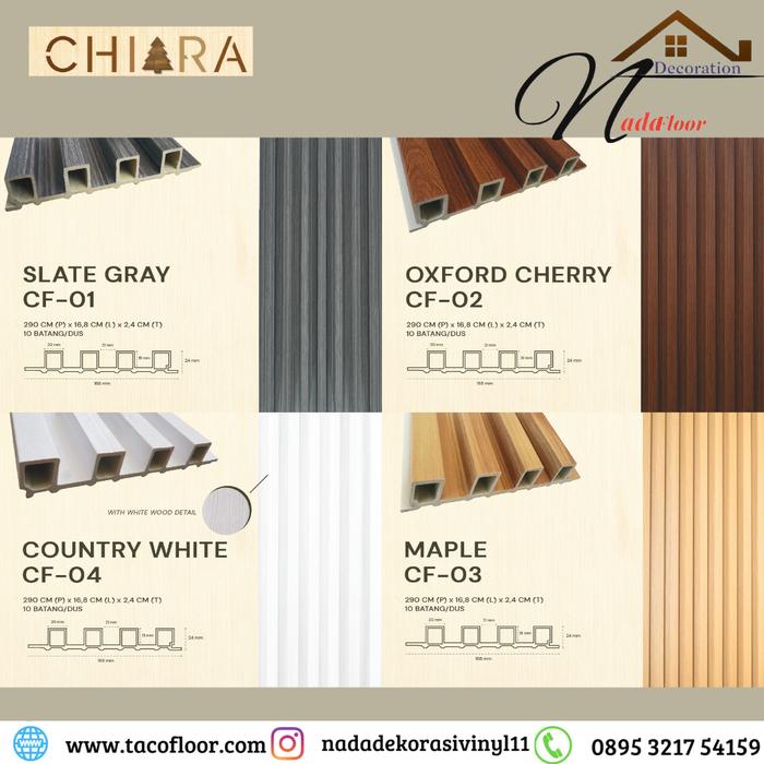 Jual wpc wall panel dinding chiara motif kayu panjang 2,9 m - Jakarta ...