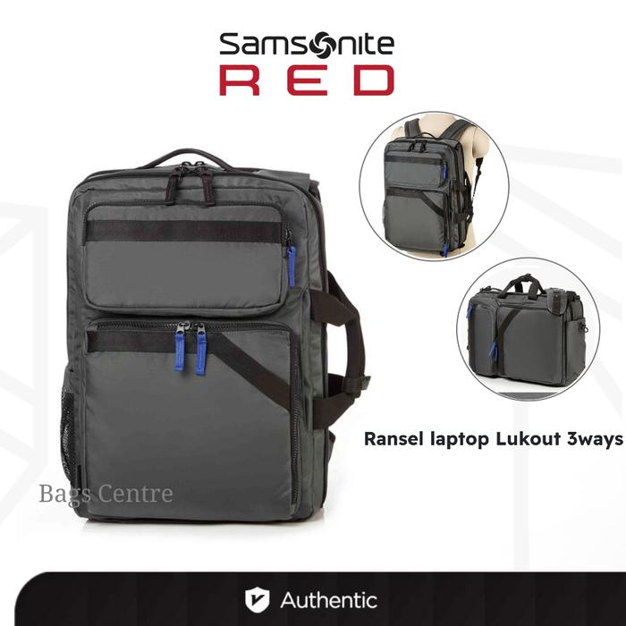Jual Samsonite Red LUKOUT 3WAYS 14L Ransel Laptop Convertible bisa 3 ...