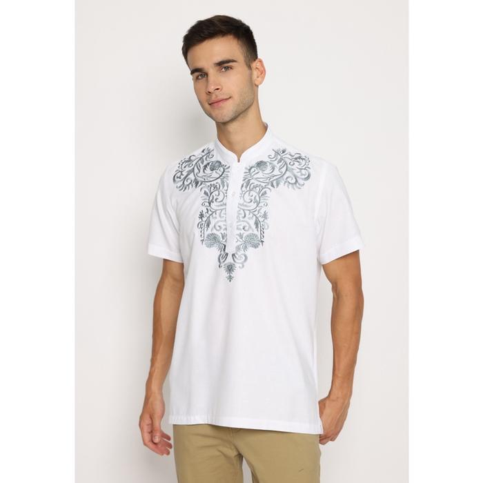 Promo Hassenda Koko Pria Linen Border Lengan Pendek Al-Karim Size XL ...