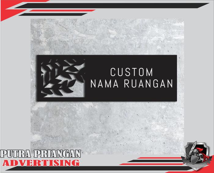 Jual Custom Nama Ruangan Signage Akrilik Sign Board Acrylic Papan Daun ...