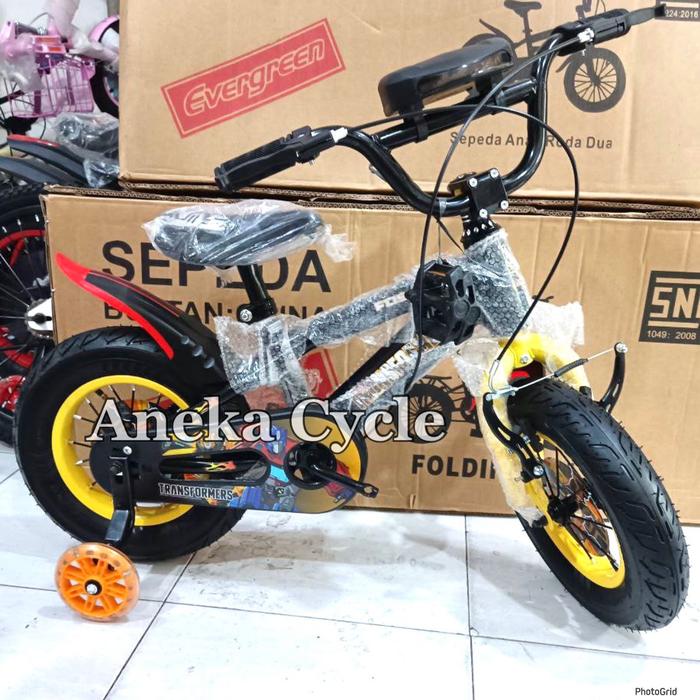 Jual Sepeda Anak Roda Empat Cowok BMX Foster Transformers 12 Ban Jumbo ...
