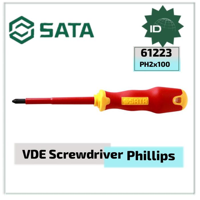Jual OBENG PLUS VDE INSULATED SCREWDRIVER PHILLIPS 61223 #2 X 100MM ...