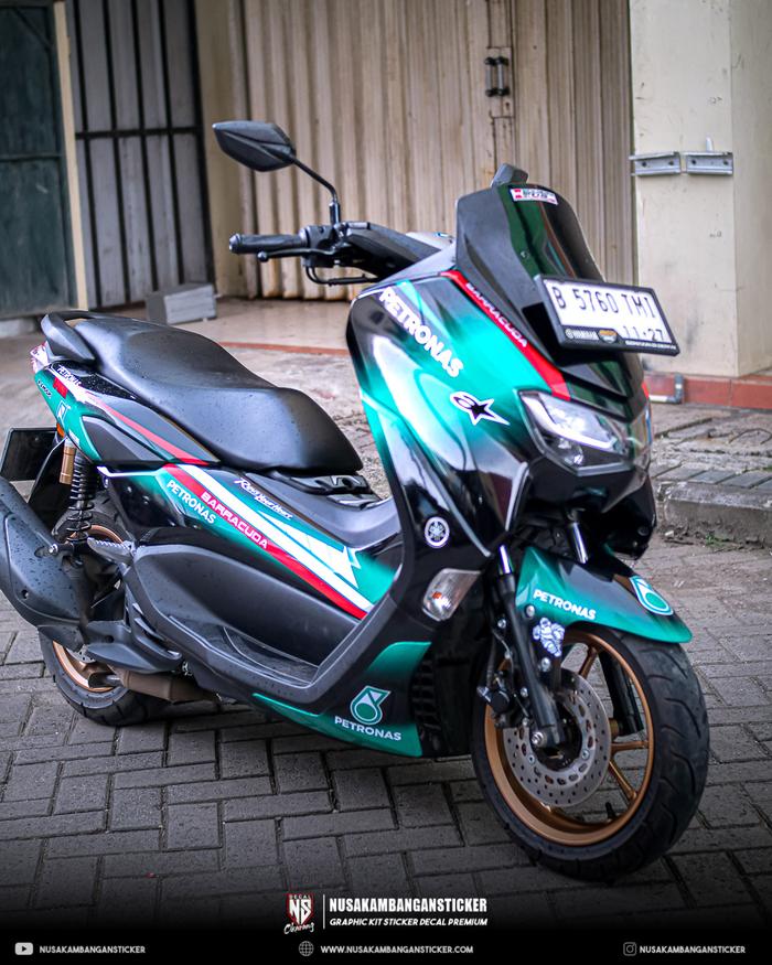Jual Desain Stiker Motor Yamaha NMAX 155 Petronas Hijau Hitam Fullbody ...