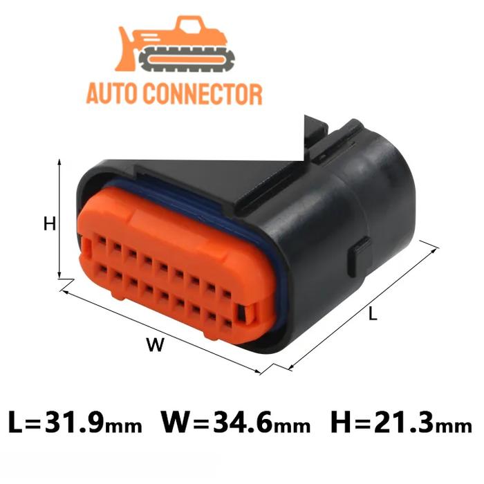 Jual Socket Connector ECU 18 pin Female - Tanpa terminal - Kota Bekasi ...
