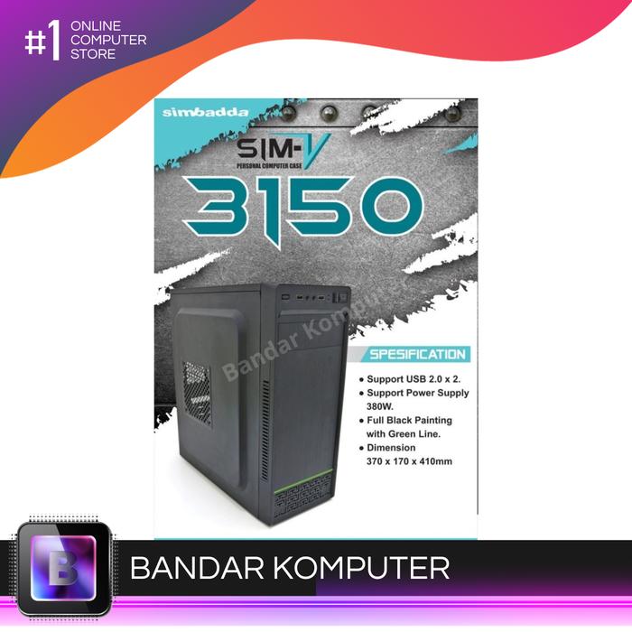 Jual CASING PC/DEKSTOP SIMBADDA SIM V 380w WATT - Jakarta Pusat ...