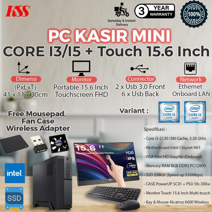Jual Komputer / PC Mini Kasir Paket Core i3 + Monitor Touchscreen ...
