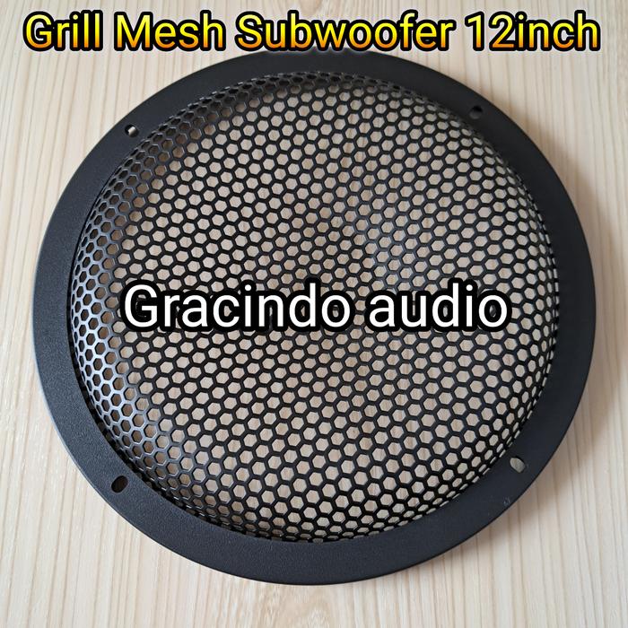 Jual Grill Tutup Cover Subwoofer 12inch model Jaring / Mesh Besi 1pc ...