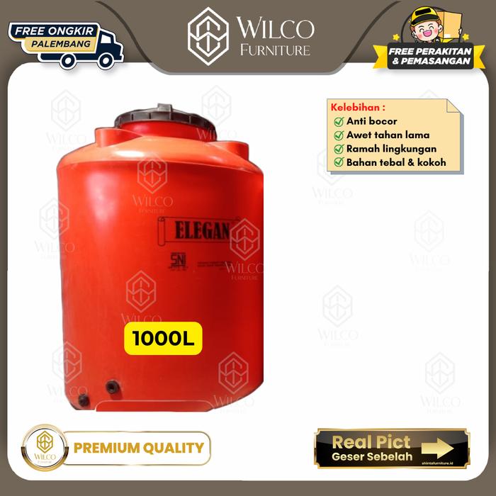 Jual Tanki Air 1000 Liter Elegan Oren / Tandon Air SNI Free Ongkir ...
