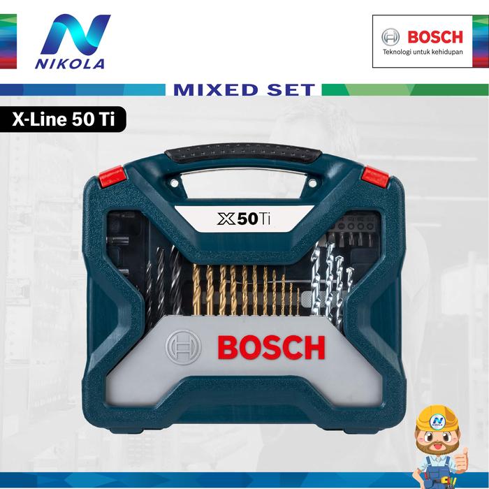 Jual 50-piece Bosch X-Line TiN-coated set XLINE 50 X LINE 50 - Jakarta ...