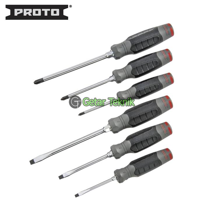 Jual Obeng Set 6pcs Proto J1206SCP Kombinasi Plus+Minus DuraTek ...