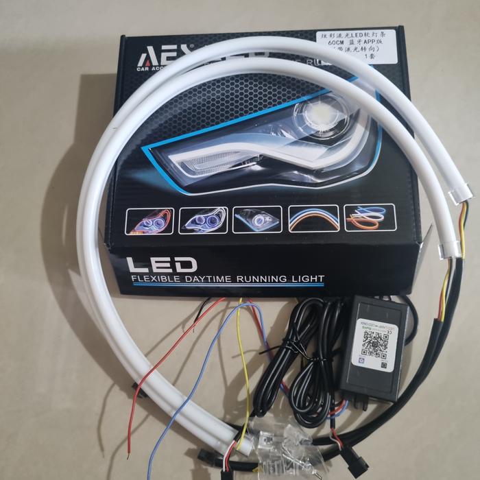 Jual DRL RGB AES HURACAN SOFTLED 60 CM MERK AES DAY RUNNING LIGHT ...