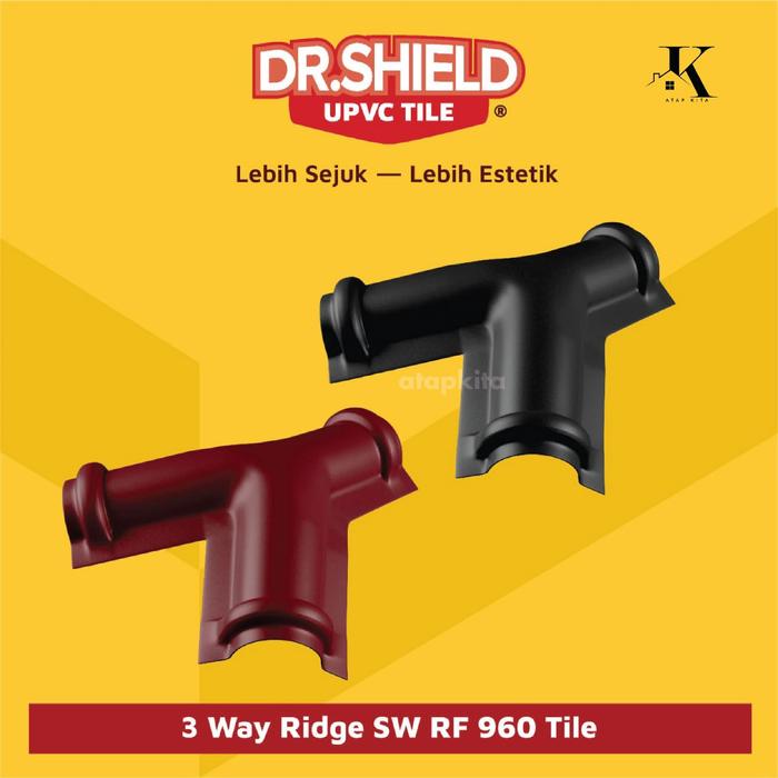 Jual Genteng Atap UPVC Dr.Shield / 3 Way Ridge / Pertemuan 3 Titik ...