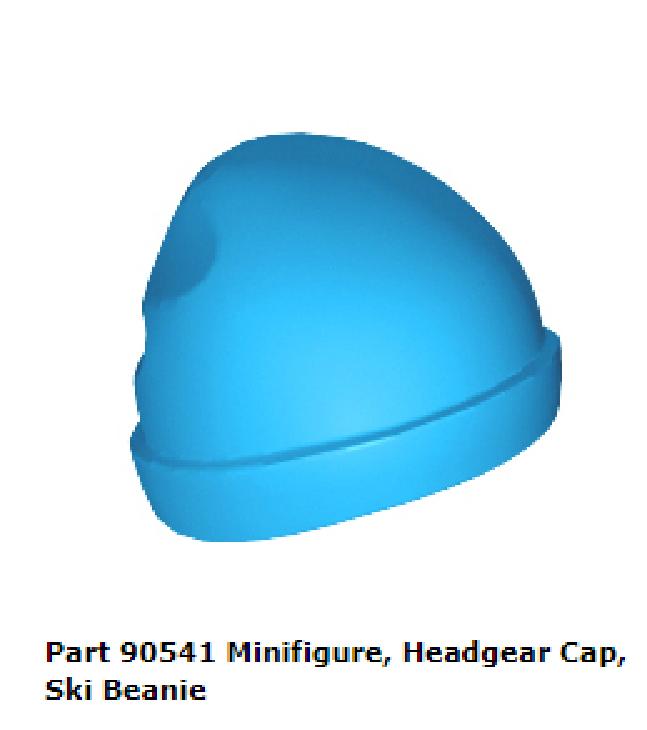 Jual Lego Part Ori 90541 Dark Azure Minifigure, Headgear Cap, Ski ...
