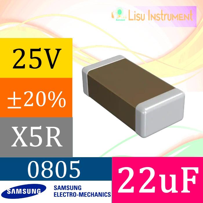 Jual 22uF ±20% 25V X5R 0805 2012(mm) SMD Capacitor Samsung ...