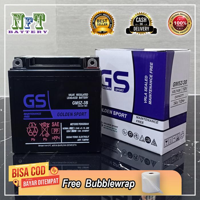 Jual Aki Motor Mio Smile, Mio Sporty, Mio Karbu GM5Z-3B GT6A GS Aki Kering - Kota Bekasi - NFT ...