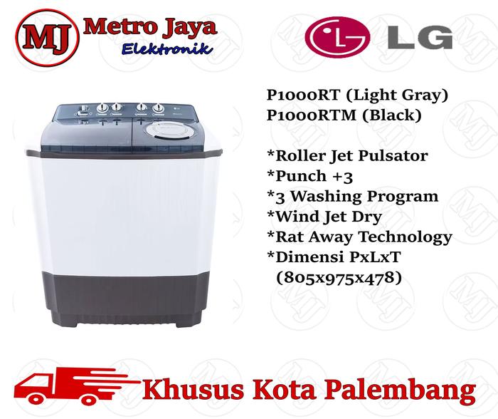 Jual MESIN CUCI 2 TABUNG LG 10KG P1000RT BERGARANSI RESMI - Kota ...