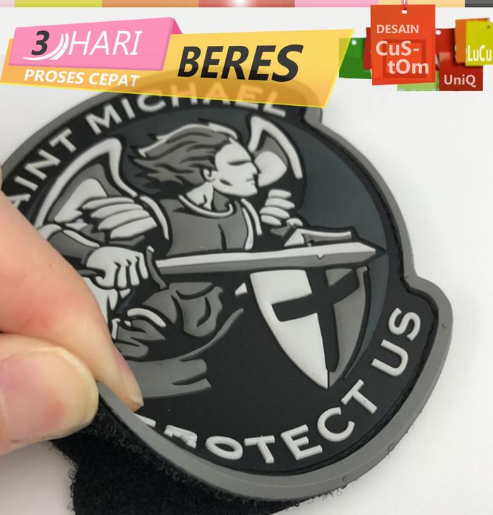 Jual Pabrik label patch jersey karet custom 3D hotmelt di Bandung ...