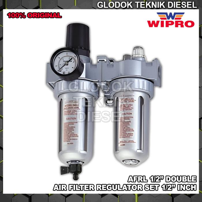Jual Wipro Air Filter Regulator Set 1/2" 0.5 Inch AFR 1/2" Engkel ...